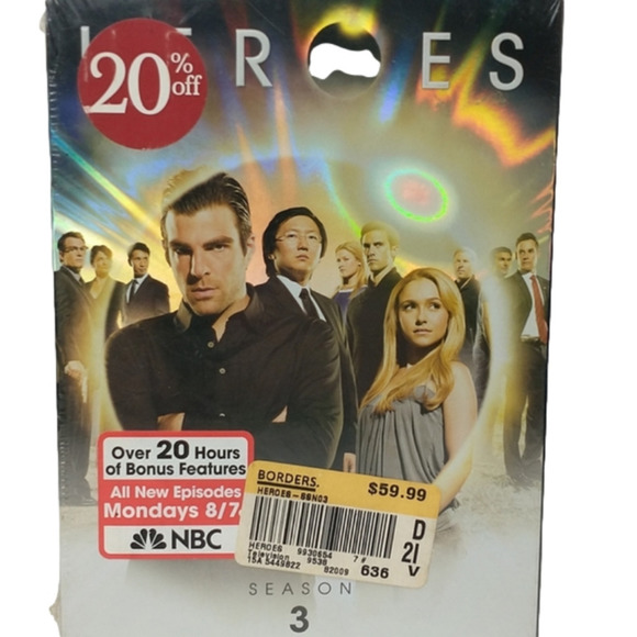 NBC Video | Media | Heros Complete Season 3 Dvd Box Set Sealed | Poshmark